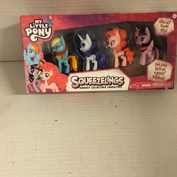 Hasbro | Toys | My Little Pony Squeezelings 4 Pack Mlp Squeezy Collectible Character Figures New ...